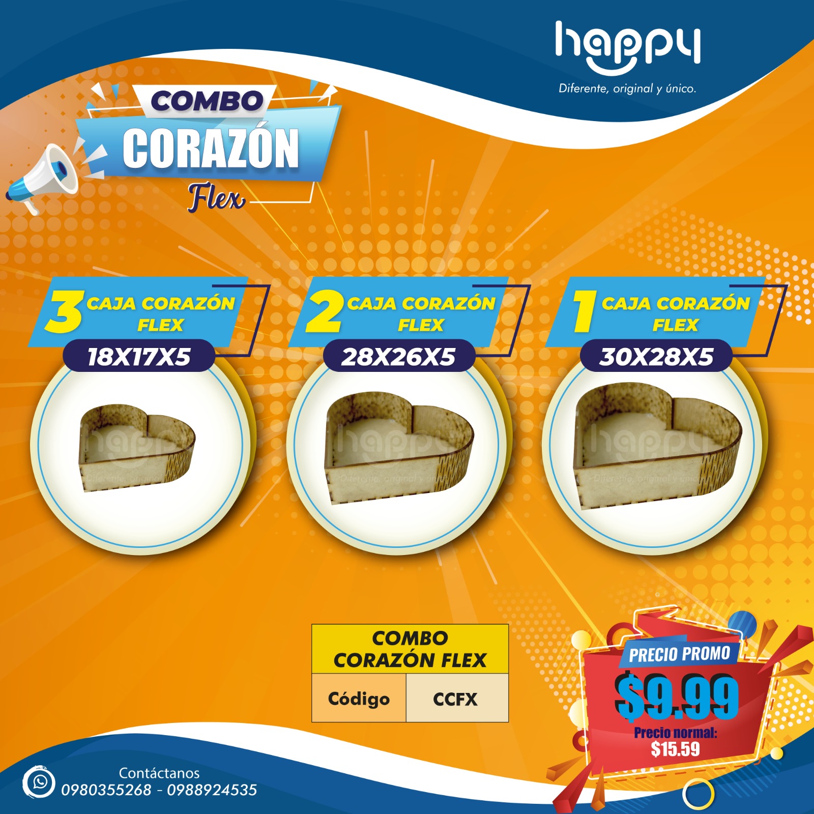 Combo Corazón Flex - TIENDA HAPPY DAY